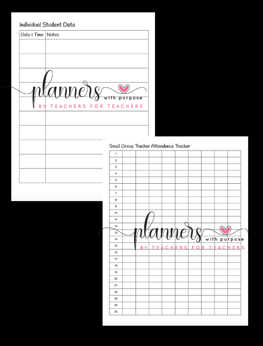 Small Group Data Notebook – Planners With Purpose